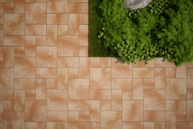 Pavimento de cerámica / contract / en losas / naranja - DUNA - Gresmanc