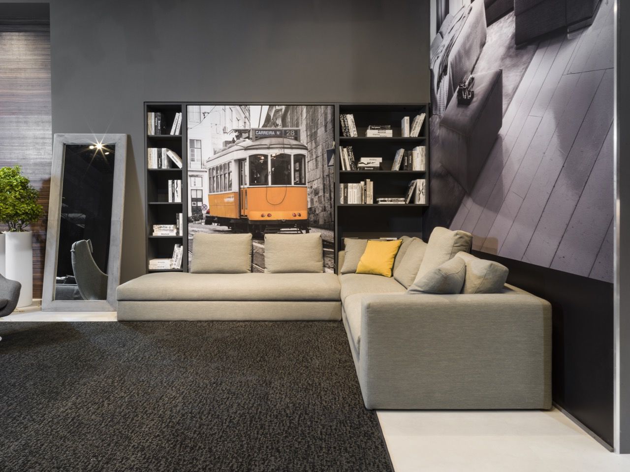 Sofá modular - MOLETTO - Respace - contemporáneo / de tejido / con almacenamiento