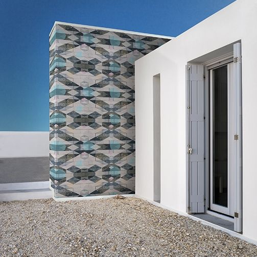 Papel pintado contemporáneo - CALYPSO - Wall&Deco - con motivos decorativos