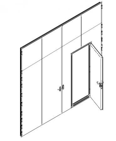 Portón con puerta de acceso - NEO - Andreu Barberá, S.L. - abatible ...