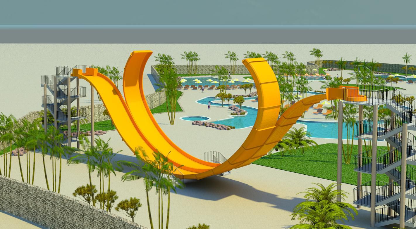 Rampa para parque acuático - D-WAVE - Polin Waterparks