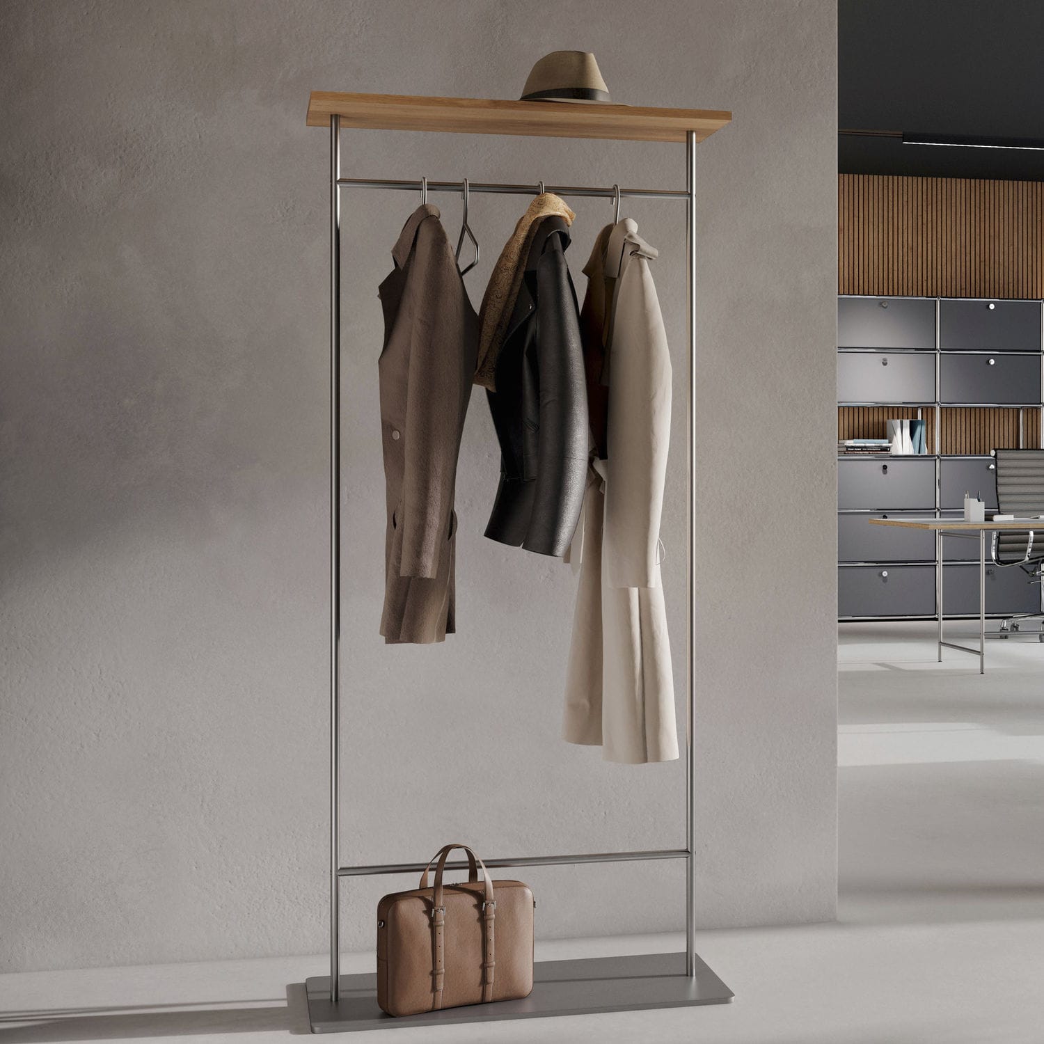 Perchero contemporáneo - GST2-Eiche - PHOS Design GmbH - de acero ...