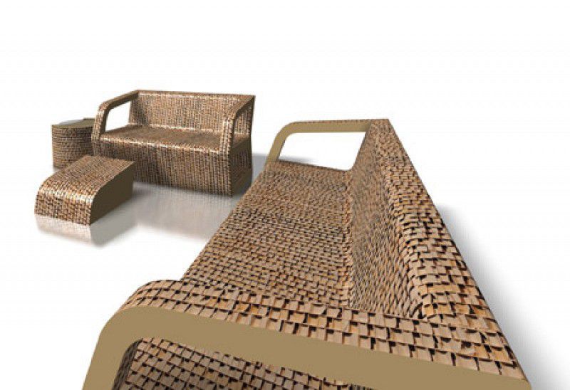 Sillón contemporáneo - SPARK - drydesign - de cartón