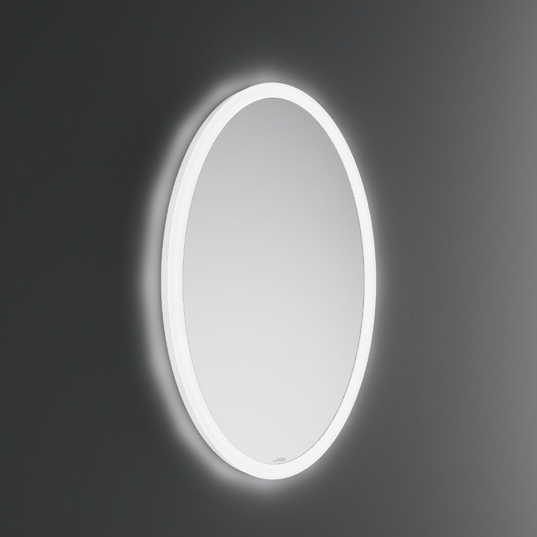 Espejo para baño de pared - PORTOLE - Inda - contemporáneo / ovalado ...