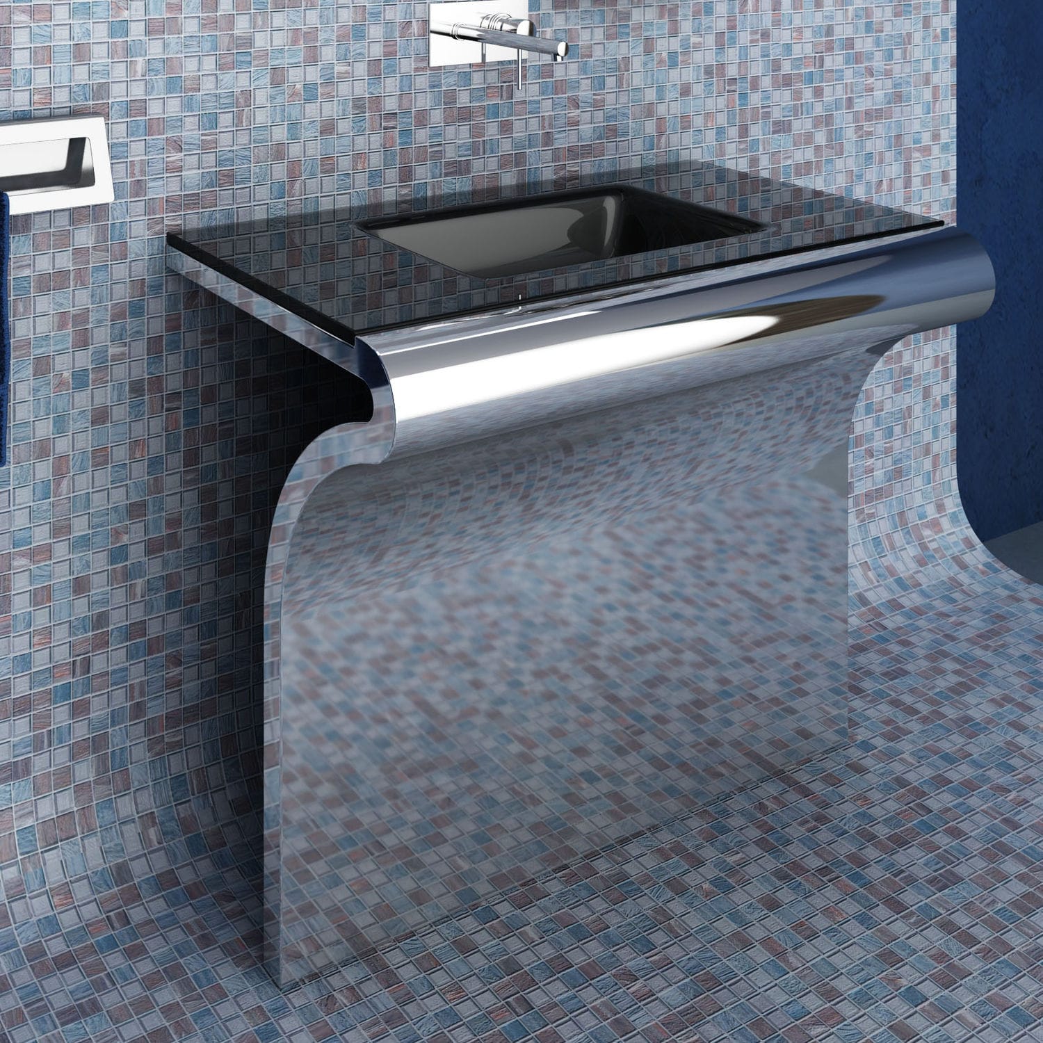 Lavabo con base - VENTI TOP GLASS - Componendo - de vidrio / a medida ...