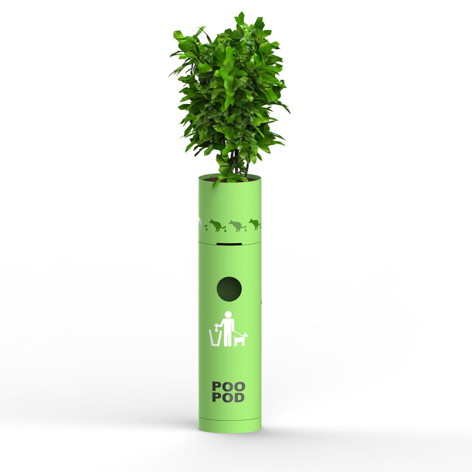 Cubo de basura canino - POOP POD C - Citysi - de acero pintado / para ...