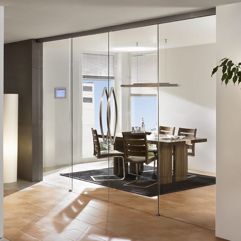 Puerta de interior - DORMA MUTO - Glas Expert - de vidrio / corredera / contemporánea