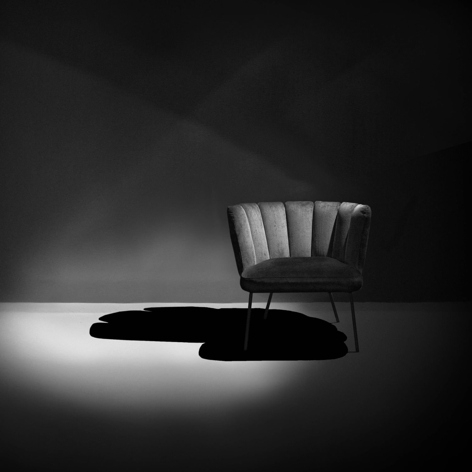 Sillón contemporáneo - GAIA LOUNGE - KFF - de tejido / de metal / beis