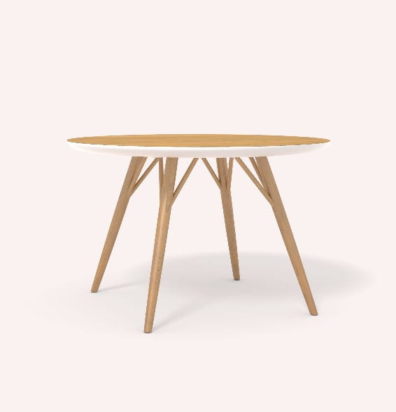 Mesa de comedor contemporánea - THALIS - COCO-MAT - de roble / redonda / para uso residencial