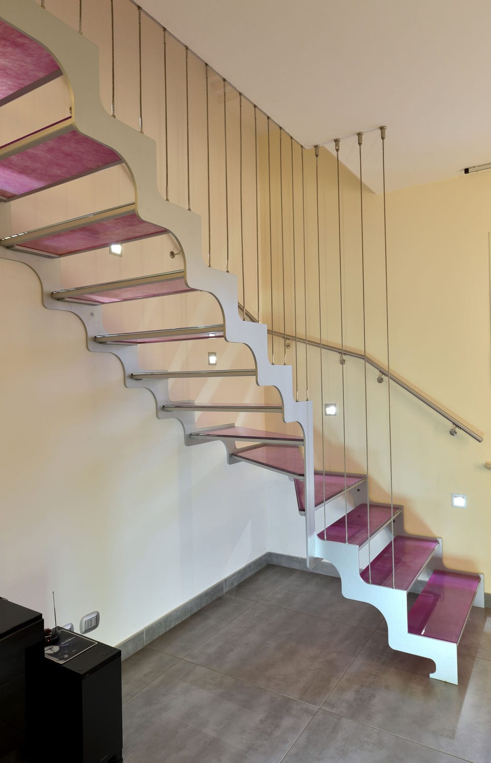 Escalera recta - PLANA DIAMOND C - TECNOSCALE - en L / en U / helicoidal