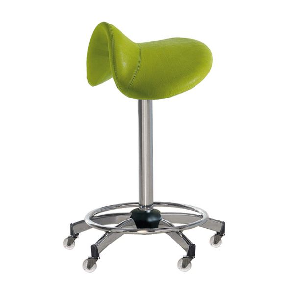 Taburete de trabajo de cuero - RODEO TALL - Medical & Beauty - con forma de silla de montar ...