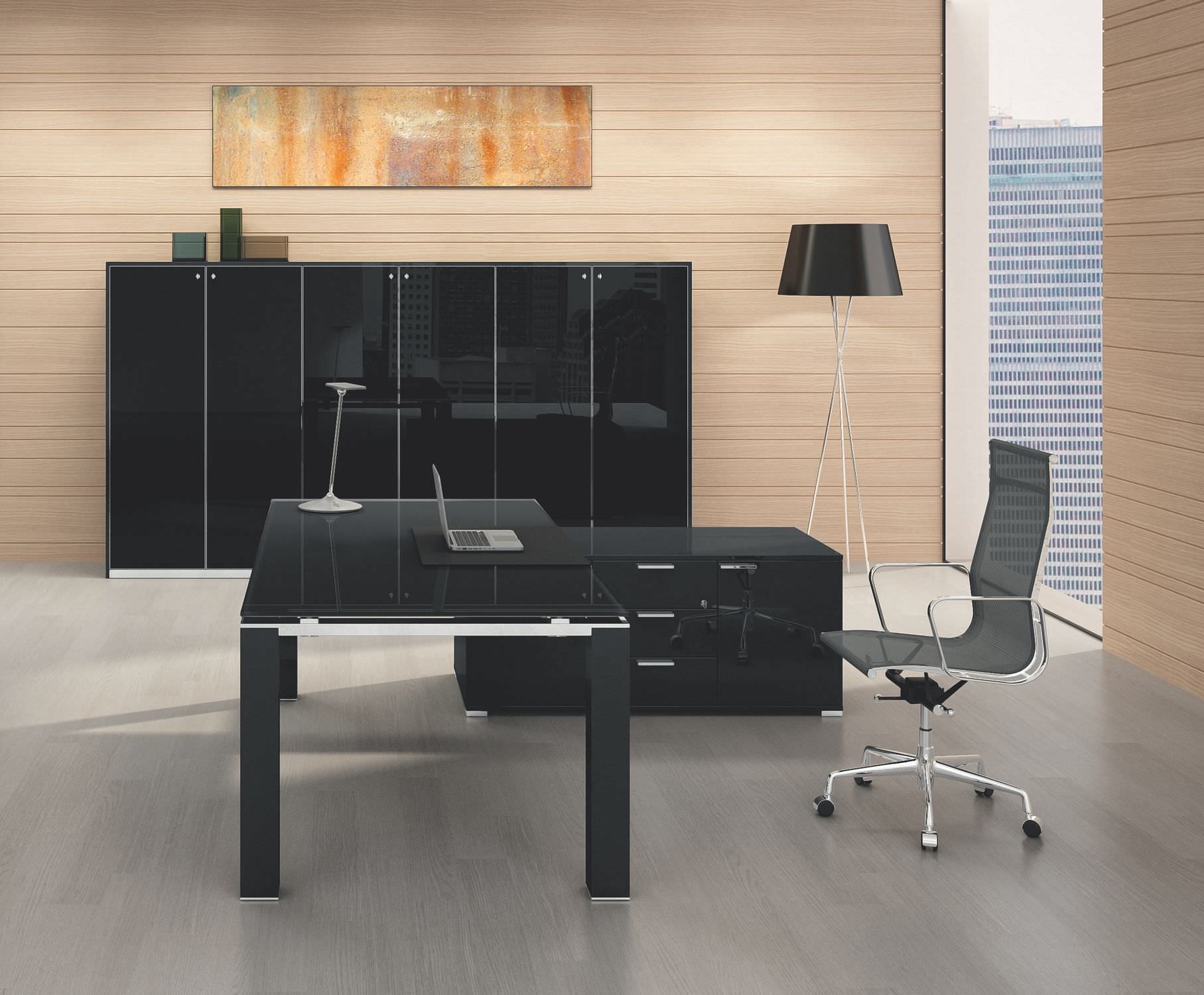 Escritorio ejecutivo - JET EVO - Bralco - contemporáneo / de madera / con 4 patas