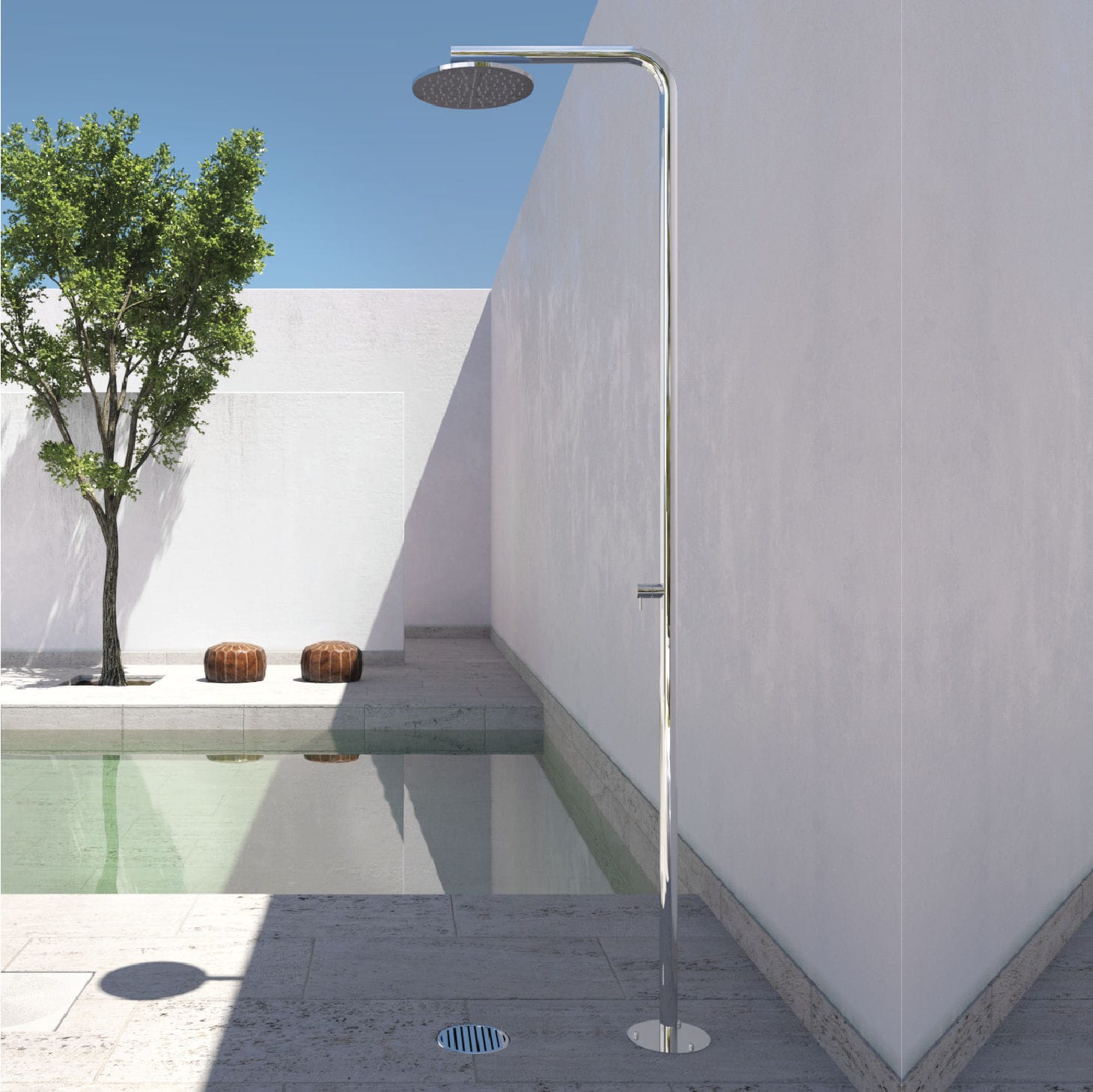 Ducha de exterior para piscina - CLASSY SHOWER: C40.M - Fontealta - de ...
