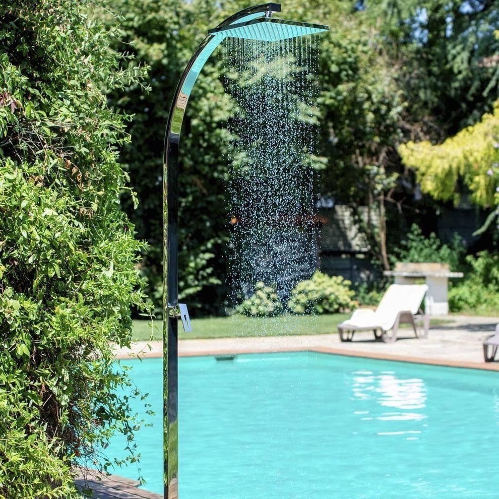 Ducha de exterior de acero inoxidable - ARKO : Q53.M - Fontealta - de ...