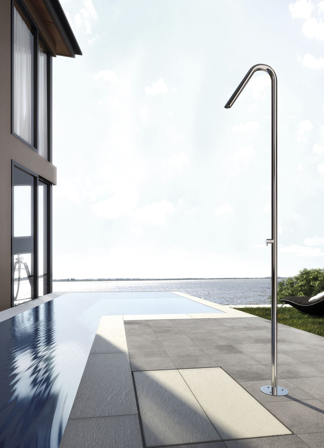 Ducha de exterior de acero inoxidable - TWIGGY SHOWER: CS40 - Fontealta