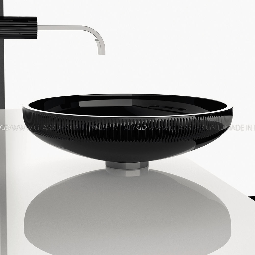 Lavabo sobre mueble - Clivia - GLASS DESIGN Srl - de cristal ...