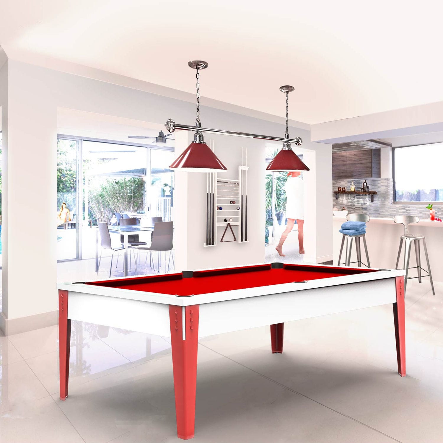 Mesa de billar contemporánea - FACTORY CLASSIC - EUROBILLARDS - para uso residencial / de madera ...