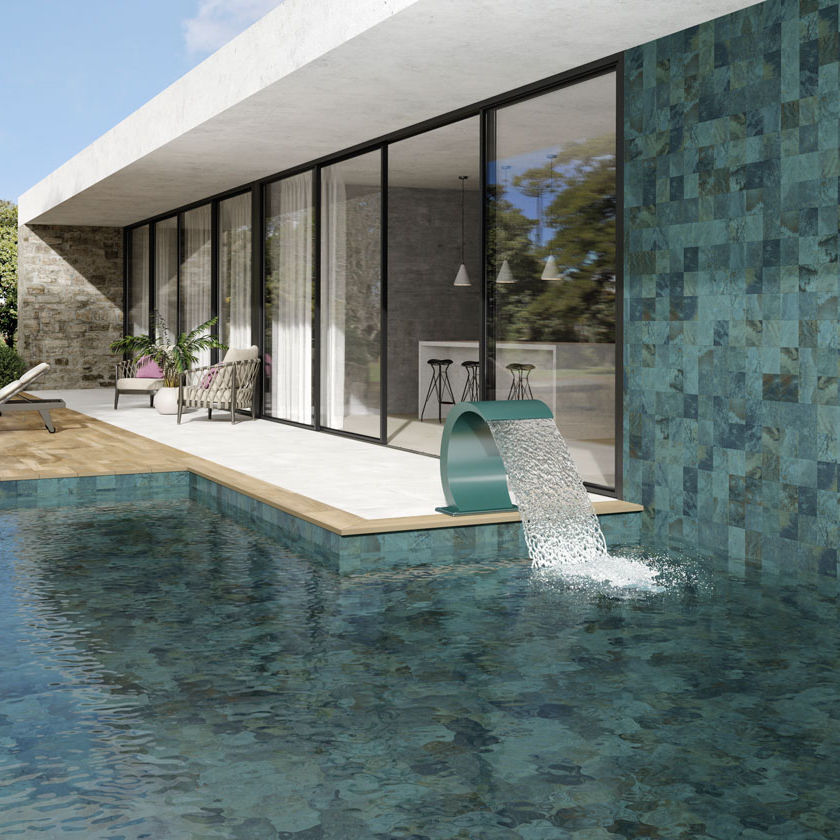 Baldosa de interior - BALI - GEOTILES - para playa de piscina / para piscina / de pared