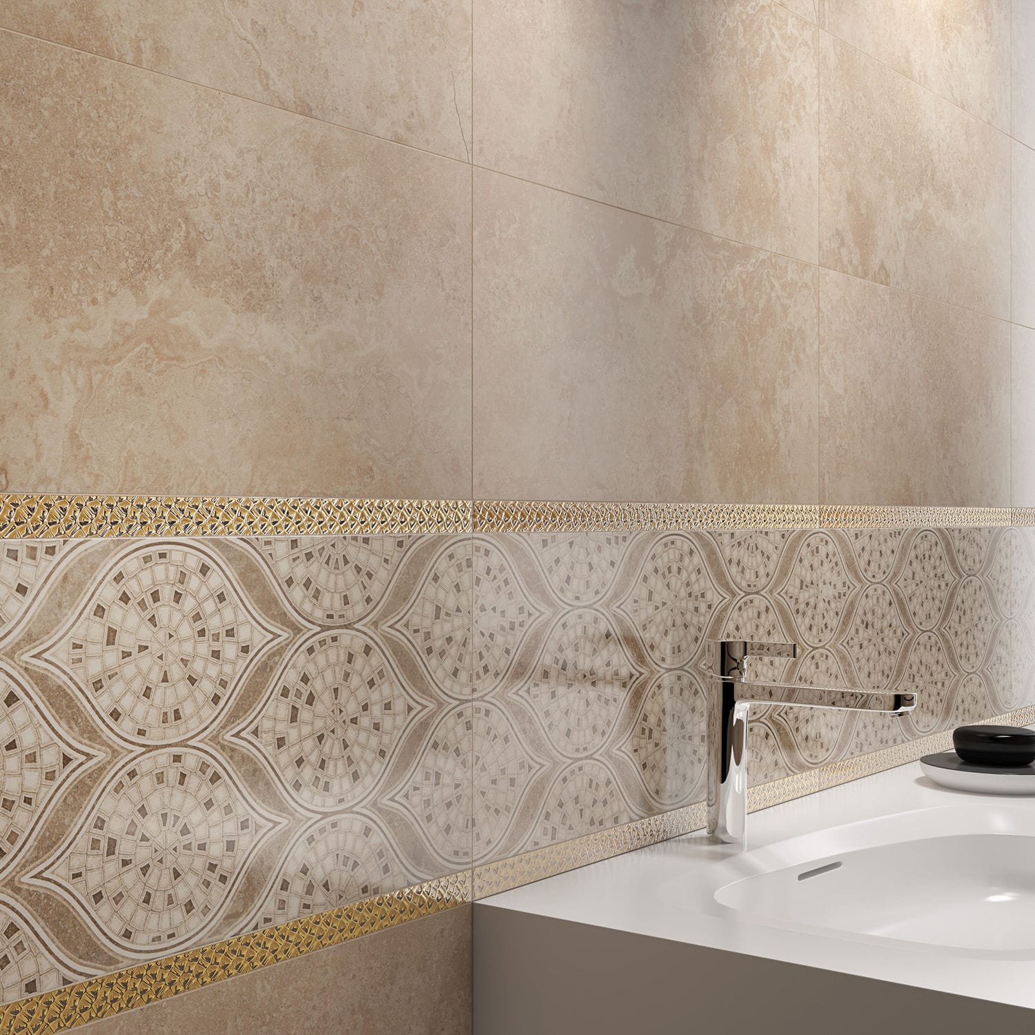 Cenefa de cerámica - LUNA - KUTAHYA SERAMIK - de pared