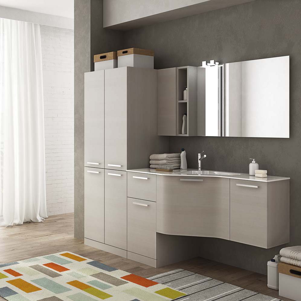 Mueble de lavabo de pared - LAUNDRY 09 - LEGNOBAGNO - de madera ...