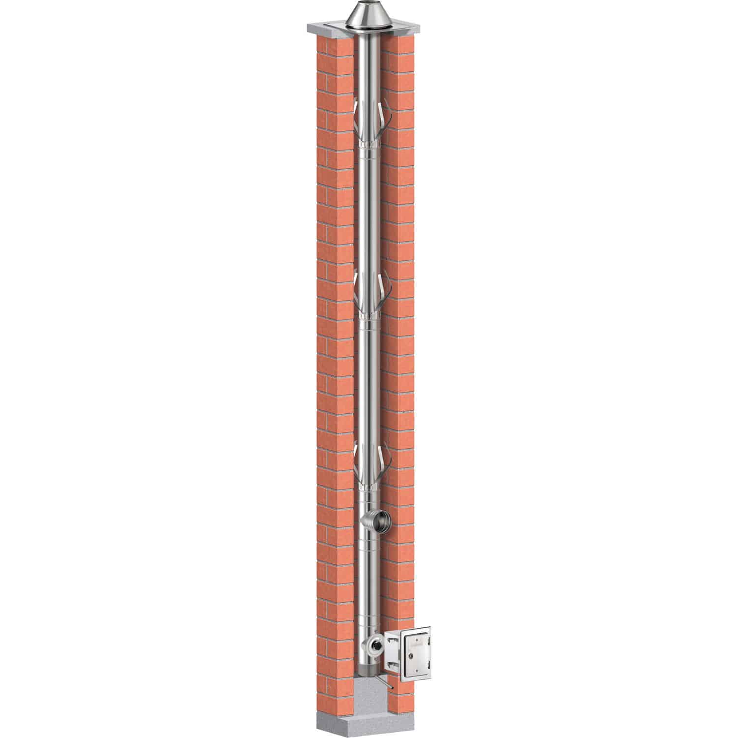 Conducto de humo de acero inoxidable - PRIMA PLUS - SCHIEDEL - sistema ...