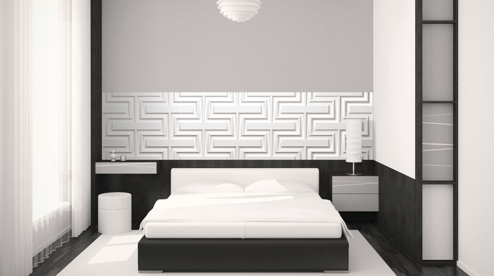 Panel decorativo de pared - CUBIC - MUR design - de material reciclado ...