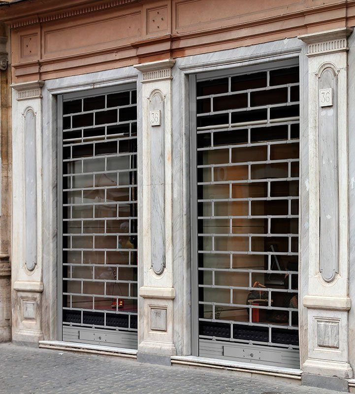 Puerta enrollable metálica para comercio - BRICK - FLEXIDOOR SA