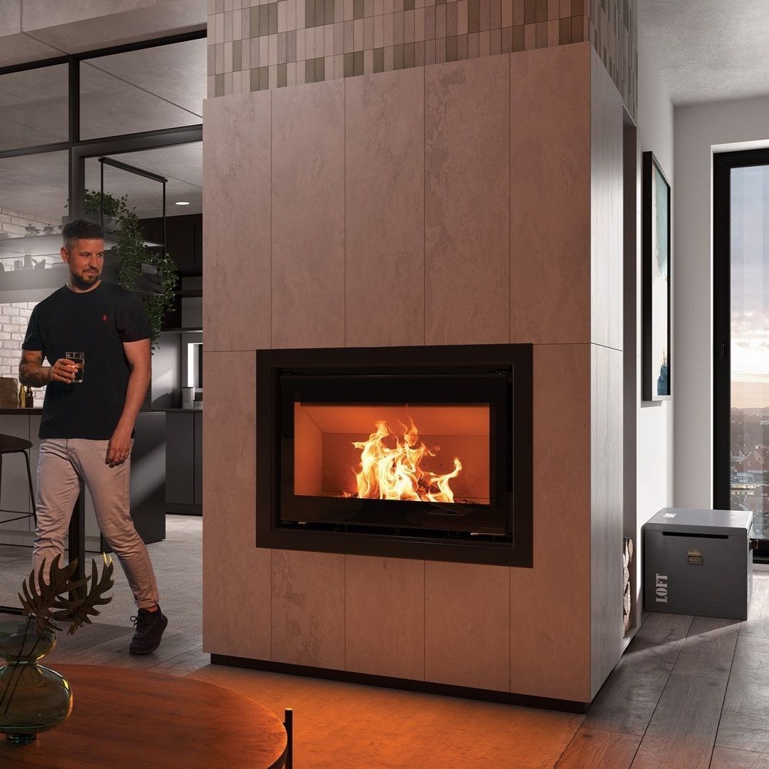 Chimenea insertable de leña - Linear cassette XL 900 - Spartherm - The ...