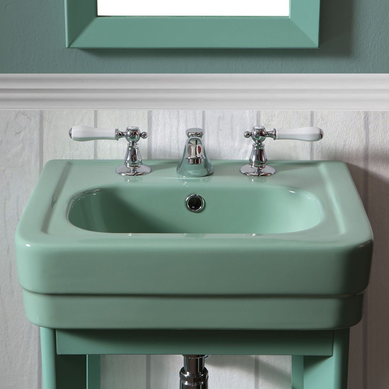 Lavabo sobre mueble - BP950 - BLEU PROVENCE - de cerámica / con grifo ...