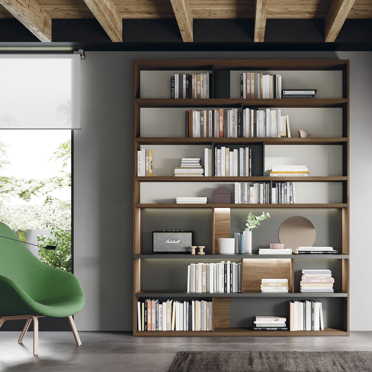 Biblioteca modular - EST118 - VIVE - MUEBLES VERGE S.L. - alta ...