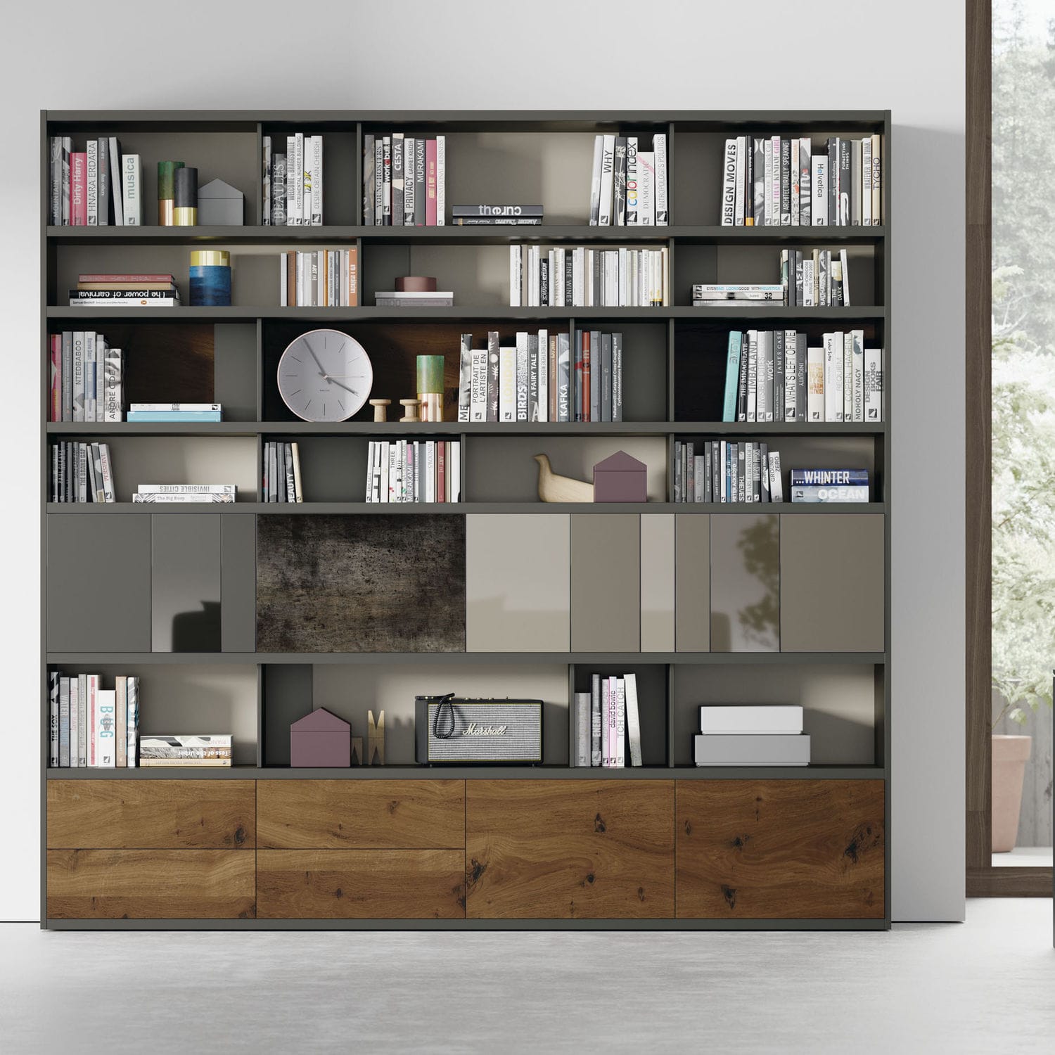 Biblioteca modular - EST122 - VIVE - MUEBLES VERGE S.L. - alta ...