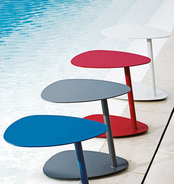 Mesita auxiliar contemporánea - SMART - Ethimo - de aluminio ...