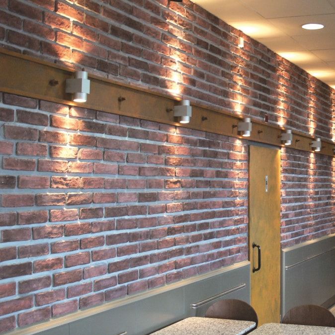 Fachaleta de ladrillo de hormigón - MASTERBRICK RED TARNISHED - Mathios SA - de exterior ...