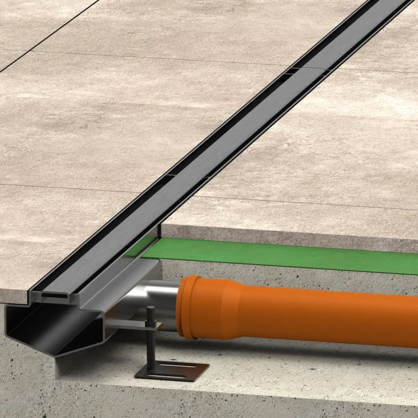 Canal de drenaje con abertura - DOUBLE - fratelli malin srl - de acero ...