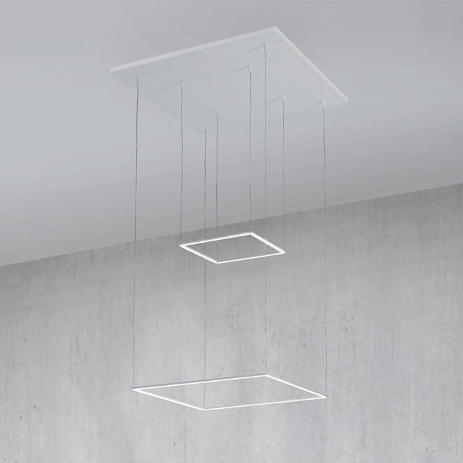 Luminaria suspendida - CORNICE - iconeluce.com - LED / cuadrada ...