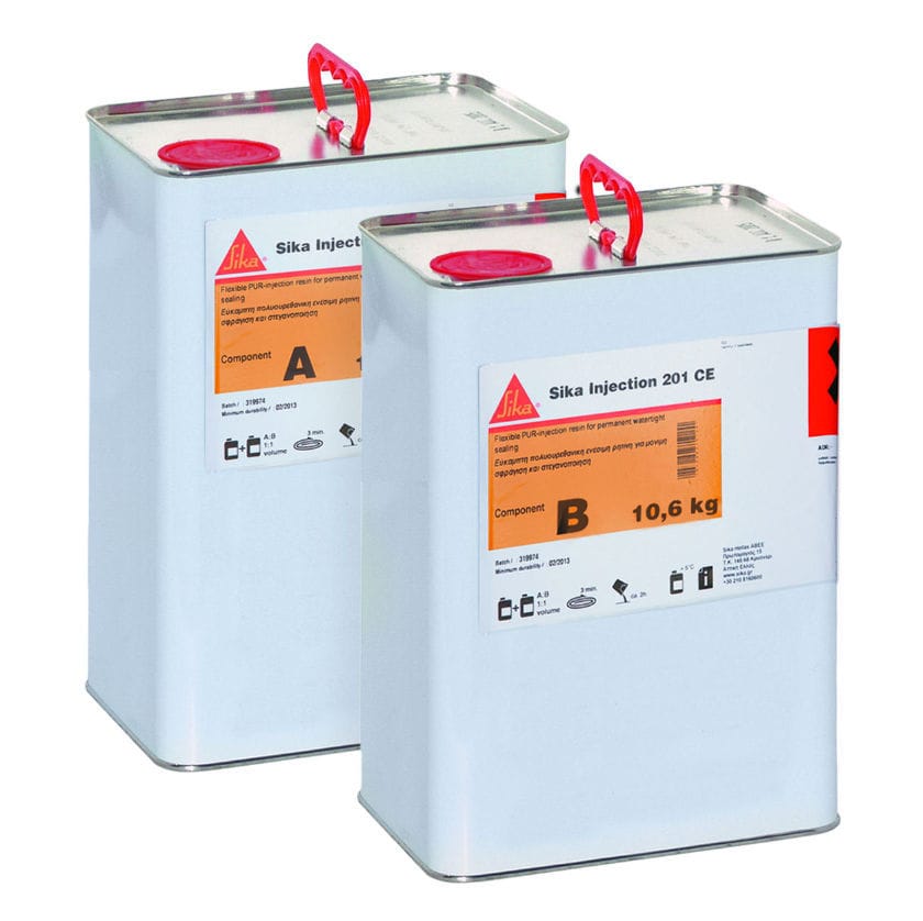 Inyección de resina de estanqueidad - Sika® Injection-201 CE - Sika ...