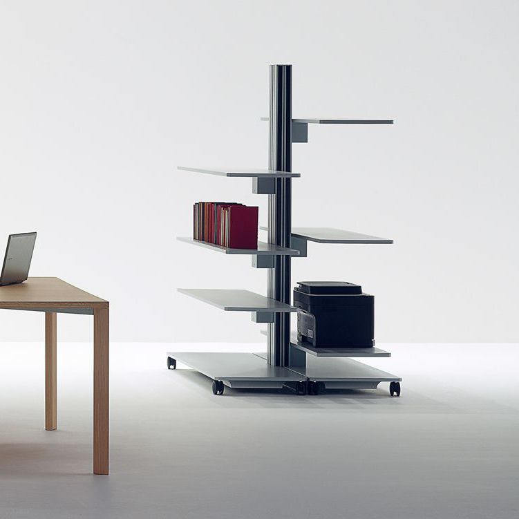 Estantería con ruedas - MOVE 010 - UNIFOR - contemporánea / de metal ...