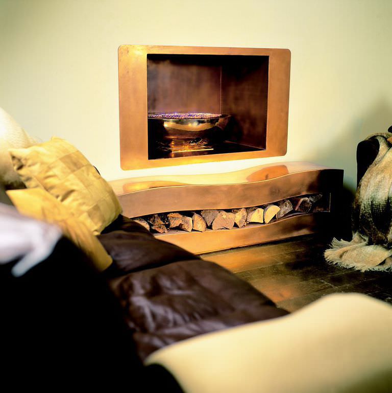 Chimenea de gas - BRONZE GAS FIRE BOWL WITH ENCLOSURE - CVO FIRE ...