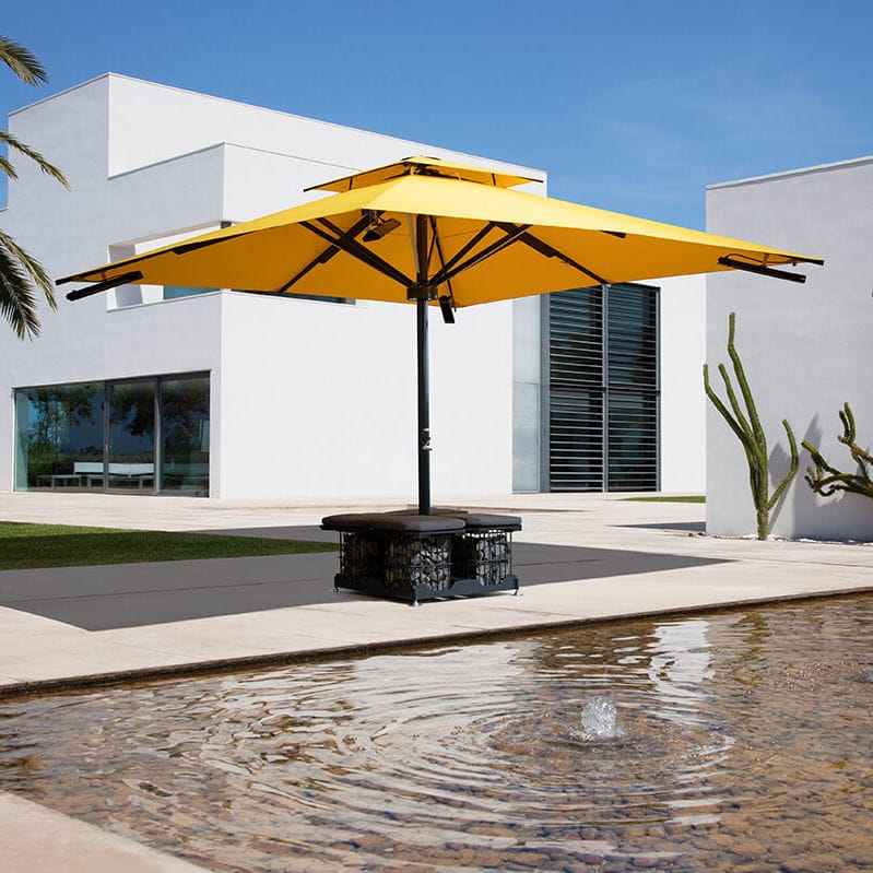 Sombrilla cuadrada - BIG BEN - CARAVITA - rectangular / octogonal ...