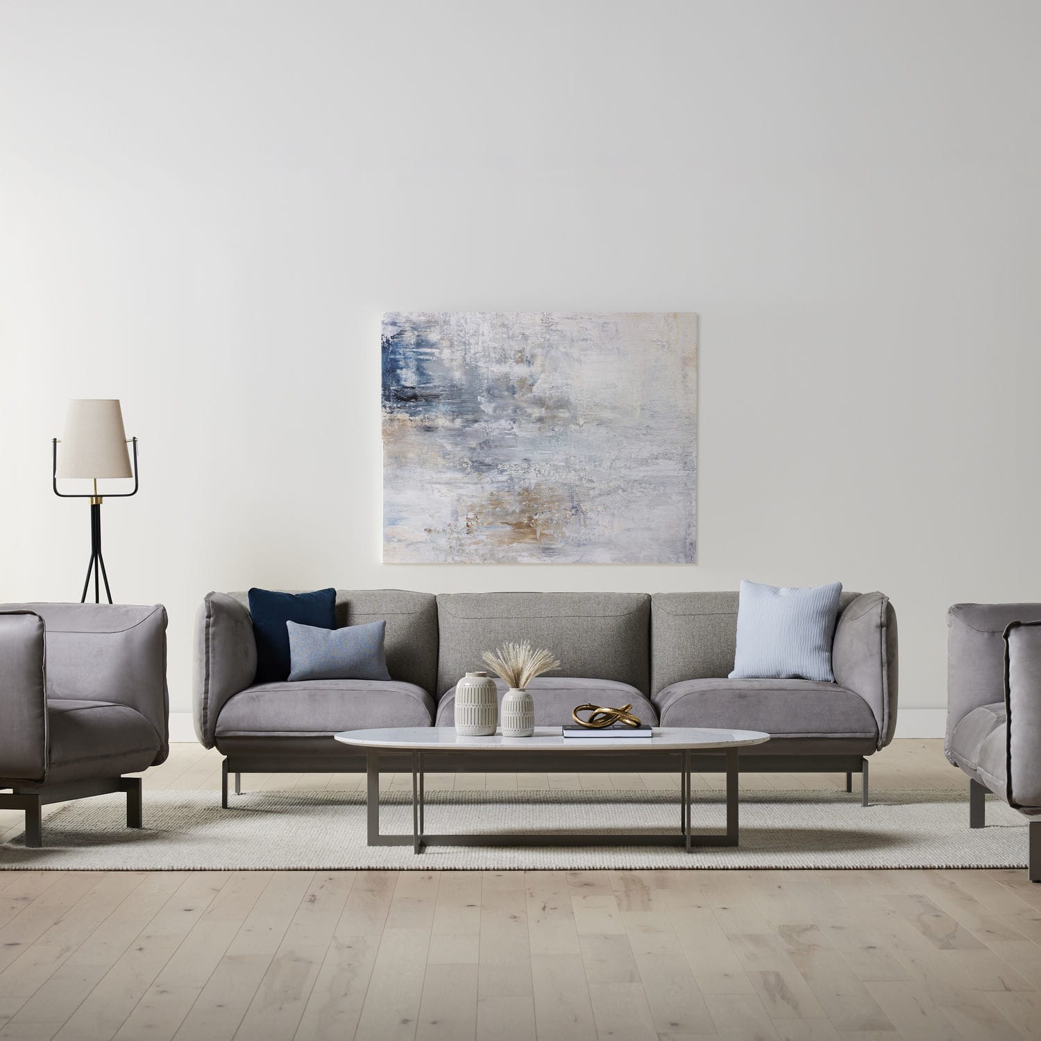 Sofá gris - DAYMORA™ - KIMBALL Office - marrón / beis / negro