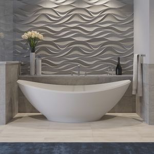 Bañera ovalada - Solidera-170 PE-WH - IDEAVIT B.V - en isla / para vivienda / de uso profesional