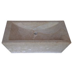 Lavabo suspendido - SEASHELL - OCCITANIE PIERRES - de piedra / con ...