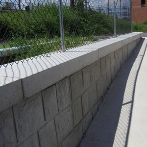 Bloque de hormigón macizo - AZTEC - Nitterhouse - para muro de ...