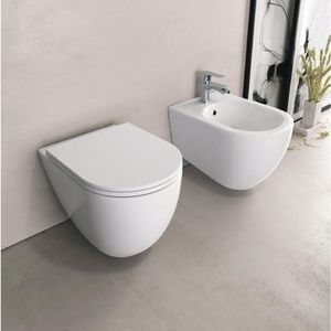 Inodoro suspendido - FASTER - HIDRA - de cerámica / para uso ...