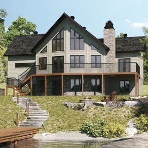 Casa de madera apilada - Eris - TIMBER BLOCK - contemporánea / con ...