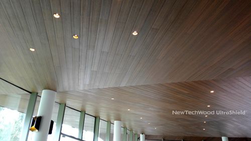 Falso techo de madera - ULTRASHIELD® - newtechwood - en láminas