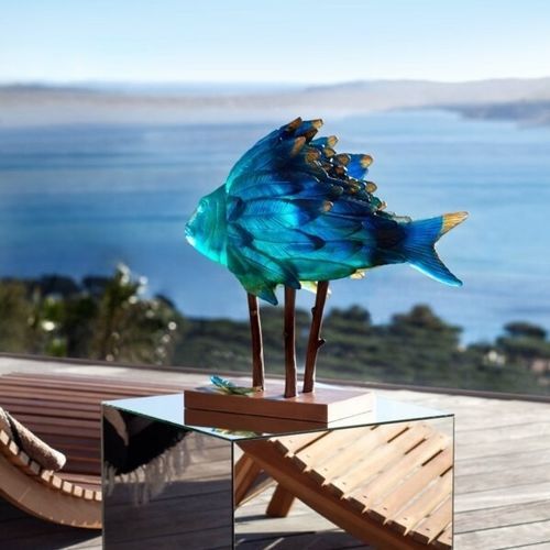 Escultura de cristal - Punky Fish - Daum - independiente / de exterior ...
