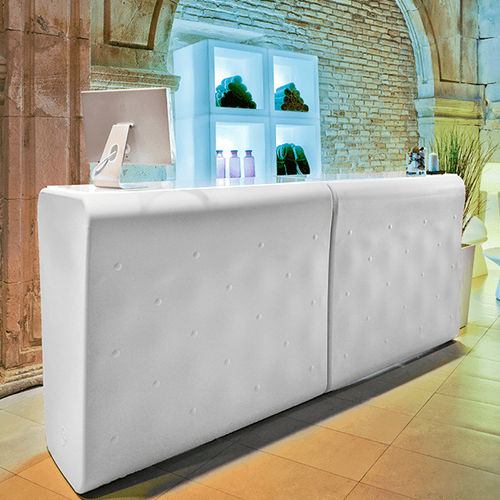 Mostrador de bar - CRETA 120 - NEWGARDEN - de polietileno / recto / con luz