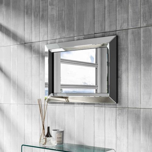 Espejo de pared - Canva - Itamoby - contemporáneo / rectangular / plateado