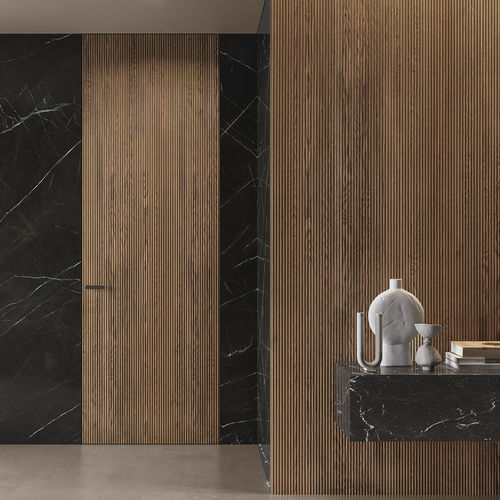 Puerta de interior - FILOMURO ONDA - GAROFOLI - de roble / abatible ...